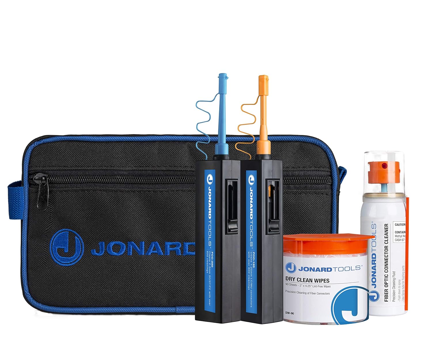 CableWholesale 90J1-00006 Jonard Tools Fiber Optic Connector Cleaning Kit - TK-182 - Walmart.com