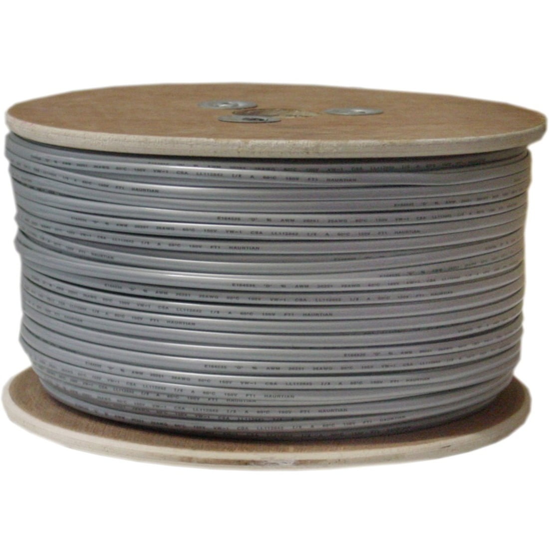 CableWholesale Bulk Phone Cord, Silver Satin, 26 AWG 4 Conductor, 1000 ...