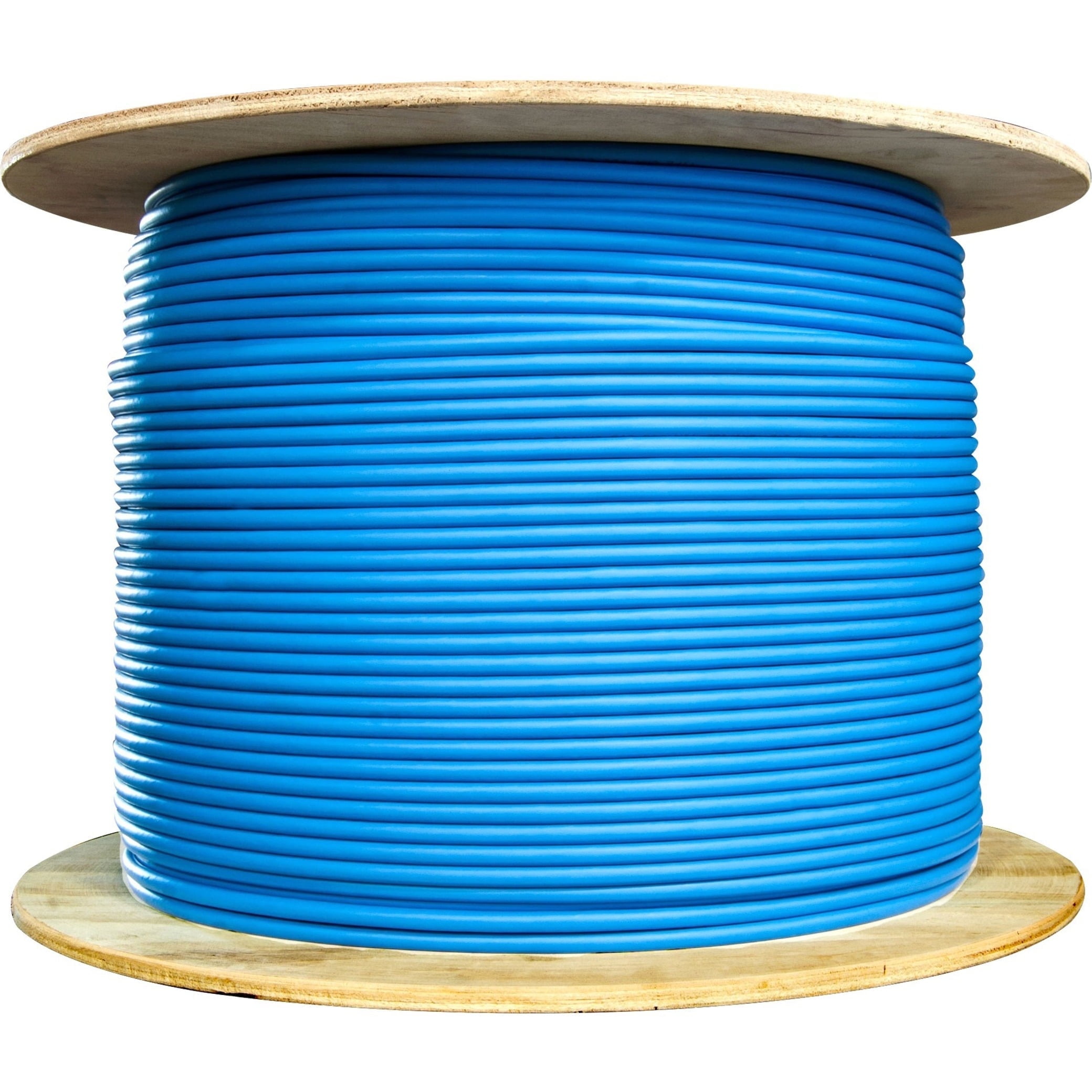 1000 Foot Bulk Shielded Cat6 Blue Ethernet Cable, Solid, Spool, (CMR ...