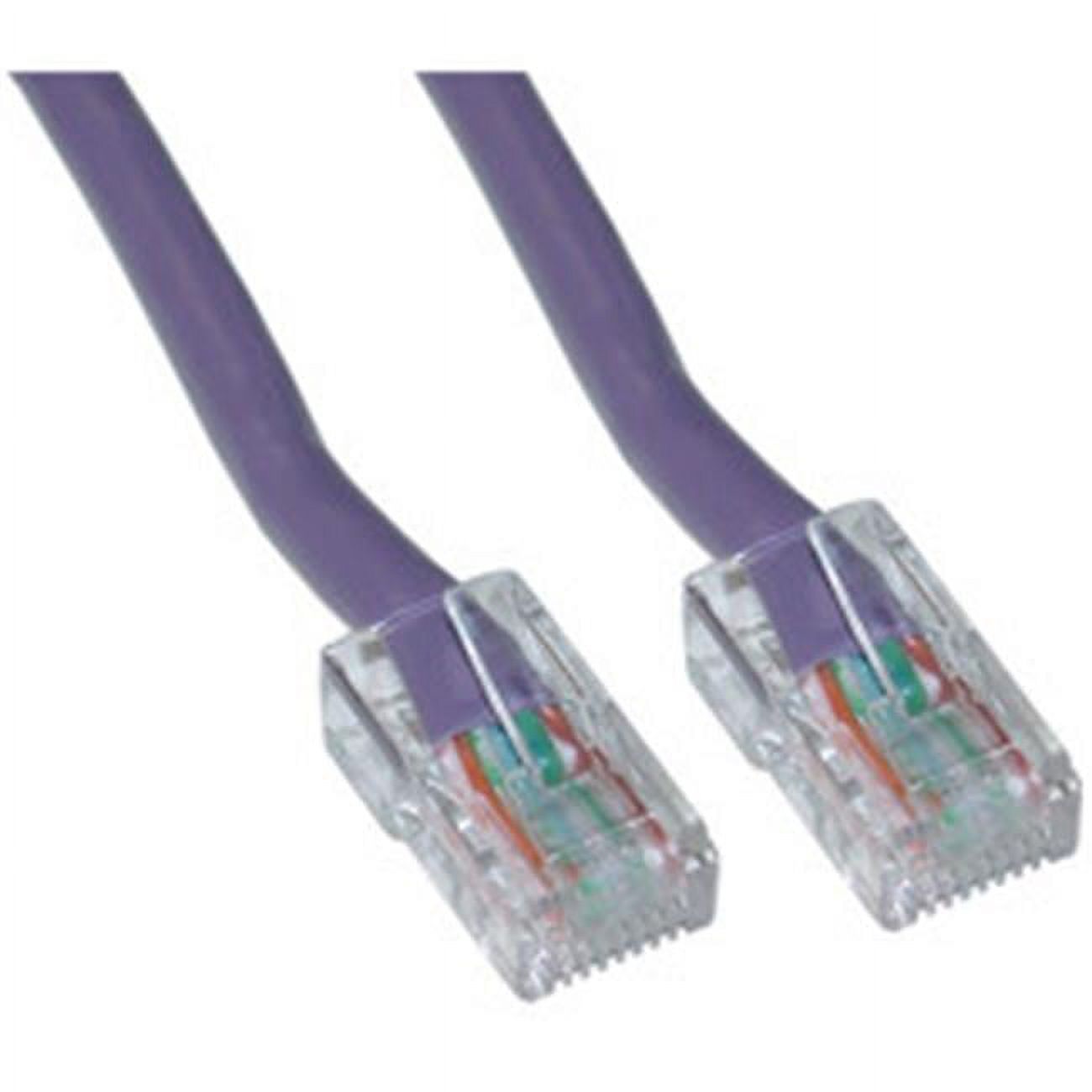 CableWholesale Cat5e Purple Ethernet Patch Cable Bootless 25 foot ...