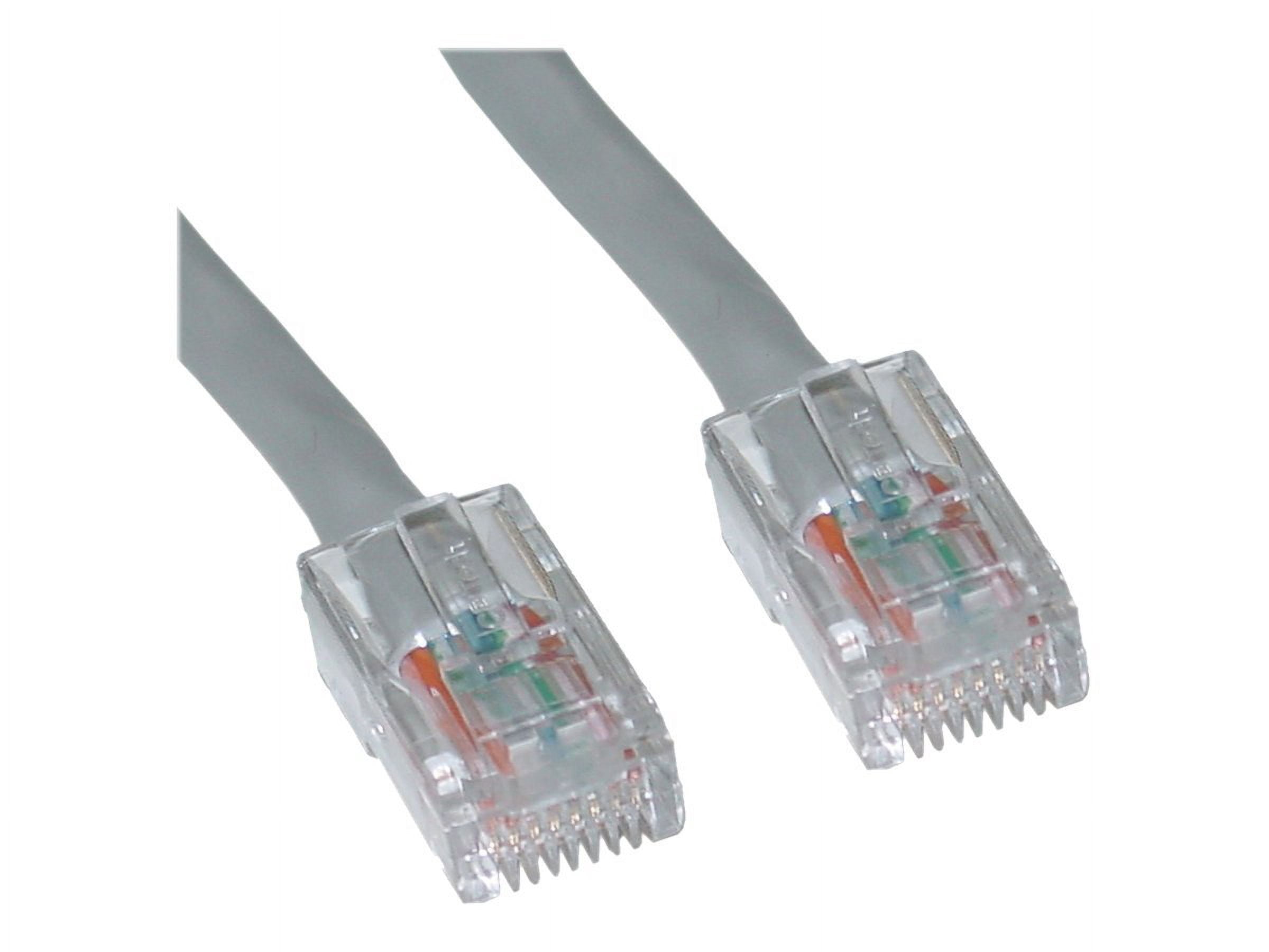 CableWholesale 3 Foot Cat6 Gray Ethernet Patch Cable, Bootless, 24AWG ...