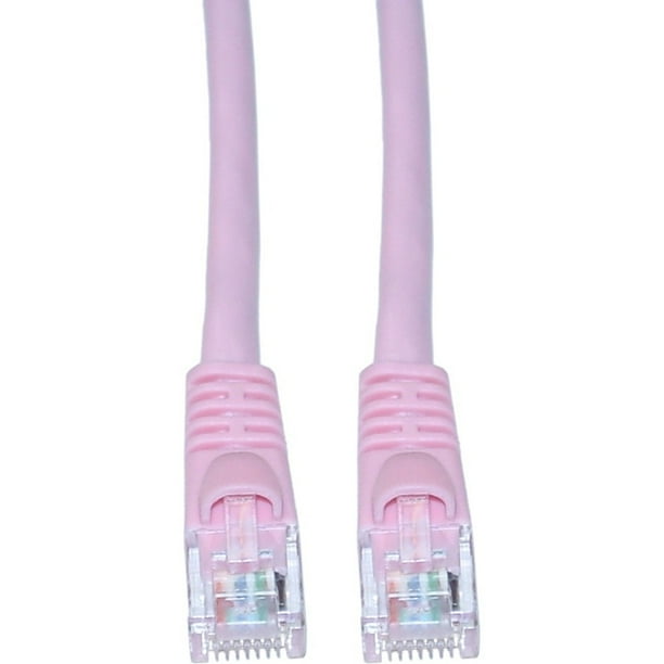 CableWholesale Cat6 Pink Ethernet Patch Cable, Snagless/Molded Boot, 1 ...