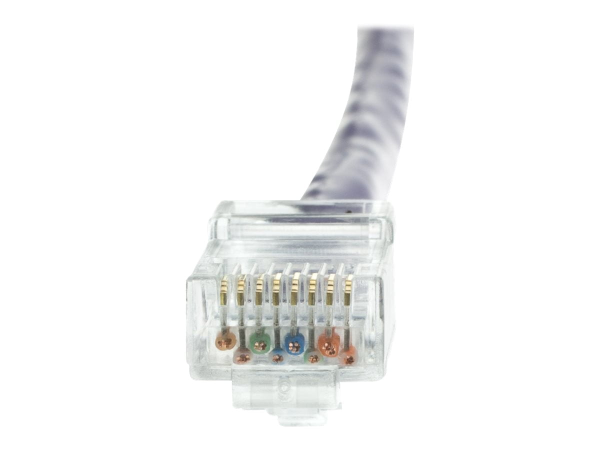 CableWholesale 5 Foot Cat6 Purple Ethernet Patch Cable, Bootless, 24AWG ...