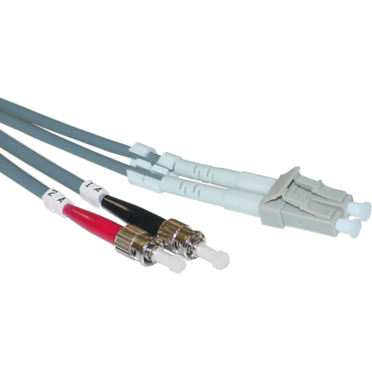 CableWholesale Fiber Optic Cable, LC / ST, Multimode, Duplex, 50/125, 8 ...
