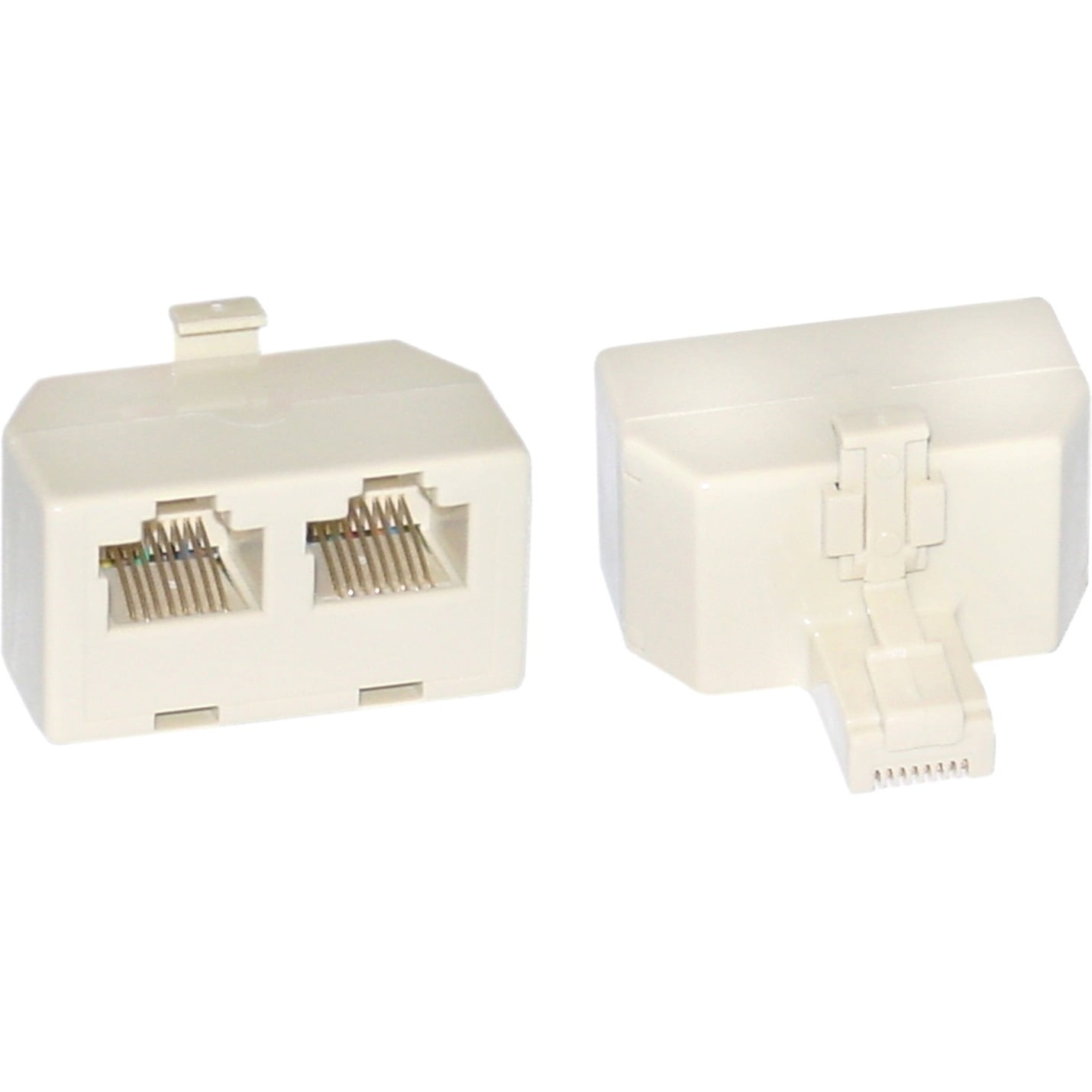 CableWholesale Phone Splitter (Straight), RJ45 8P8C Male to 2 RJ45 8P8C ...