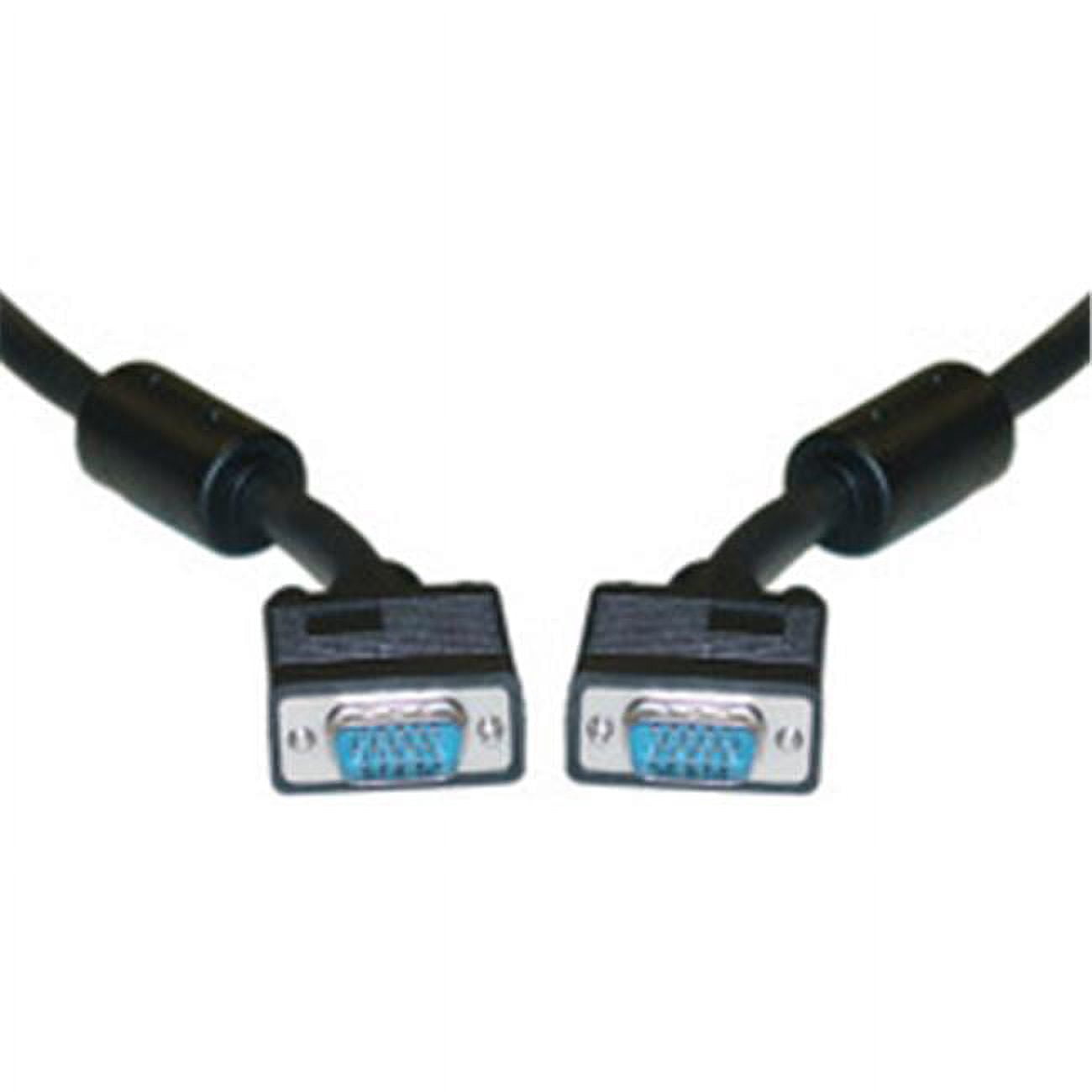 CableWholesale SVGA Cable with Ferrites Black HD15 Male Coaxial ...