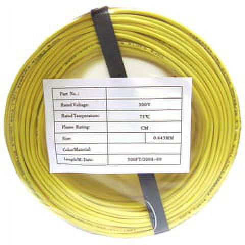 Security/Alarm Wire, Yellow, 22/2 (22AWG 2 Conductor), Solid, CMR ...