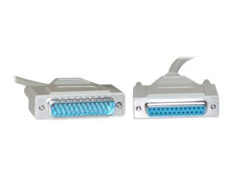 100 feet Serial Extension Cable, DB25 Male to Female, 28 AWG, 25 ...