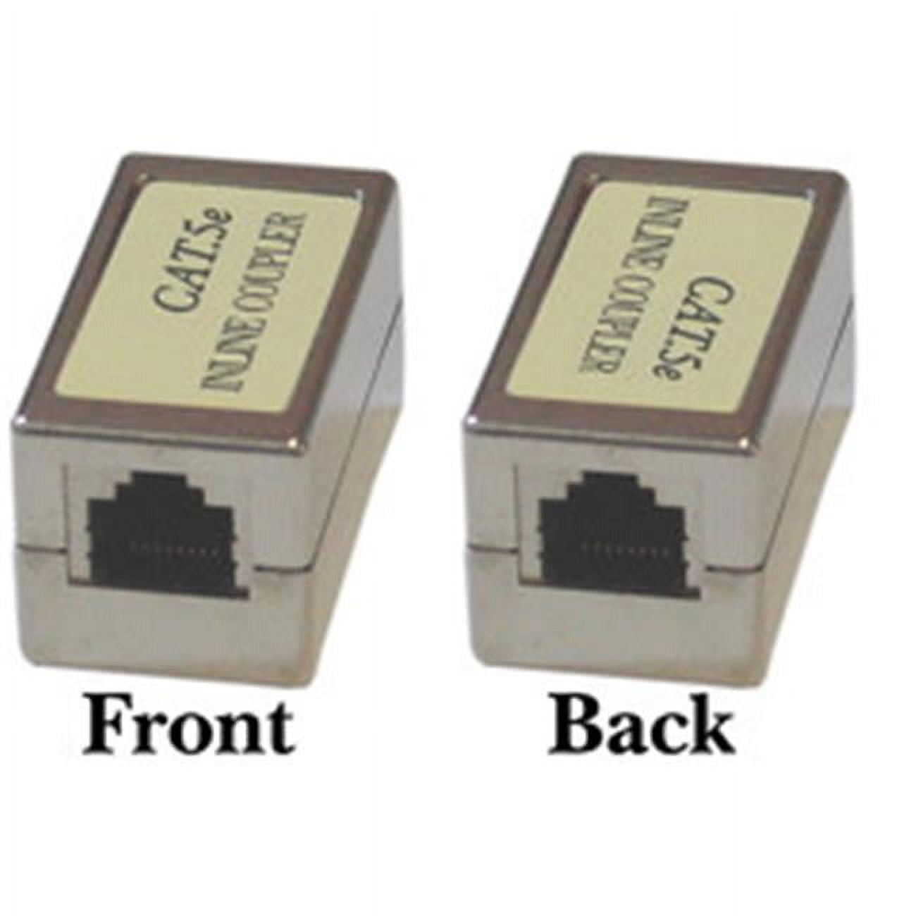 CableWholesale Shielded Cat 5e Inline Coupler Silver STP RJ45 Female ...