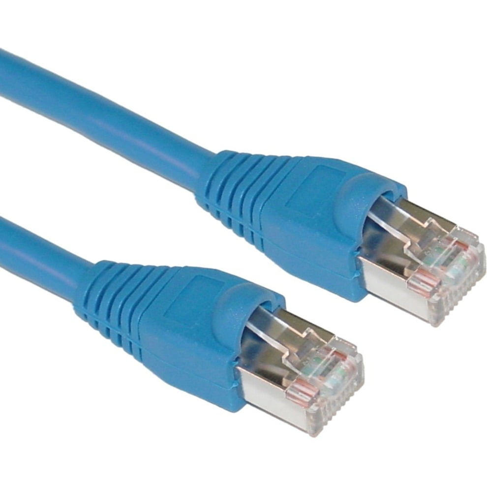 CableWholesale Shielded Cat5e Blue Ethernet Cable, Snagless/Molded Boot, 10 foot - Walmart.com