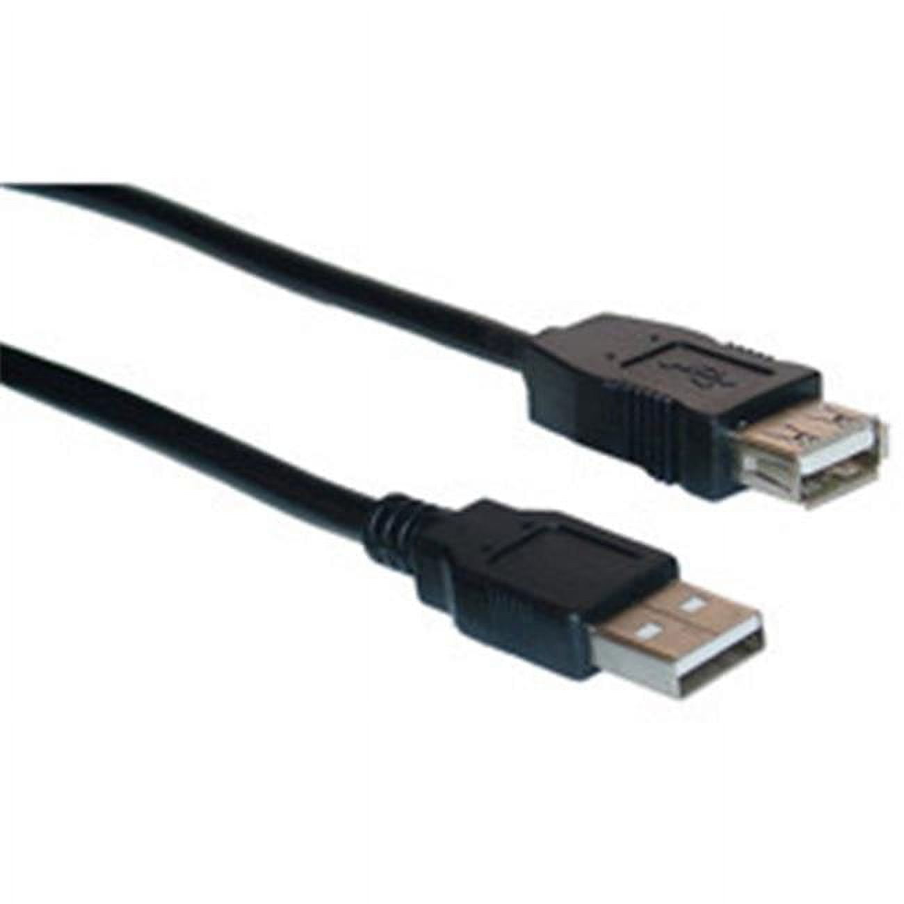 CableWholesale USB 2.0 Extension Cable Black Type A Male to Type A ...