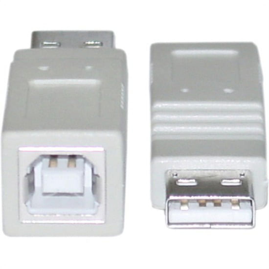 CableWholesale USB A to B Adapter, Type A Male to Type B Female ...