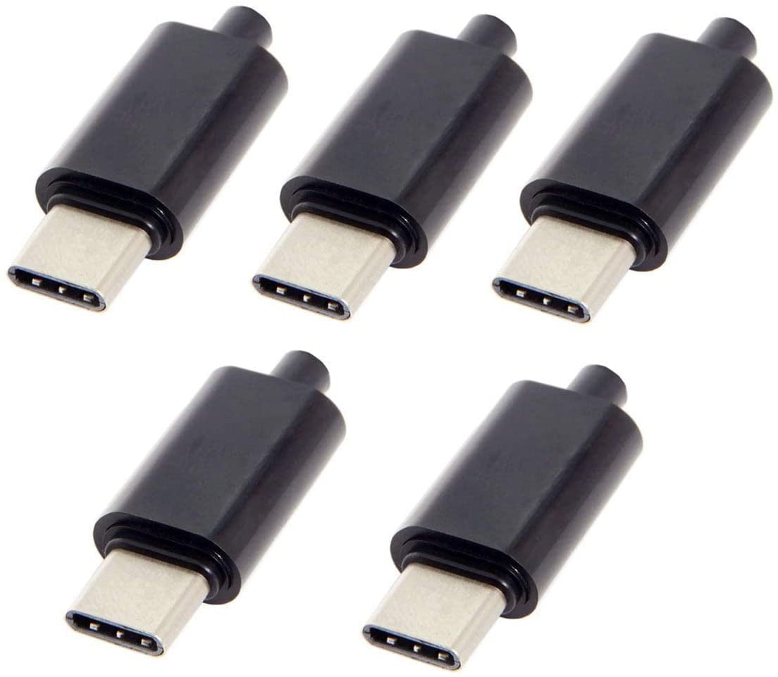 Cablecc 5pcs/lot DIY 24pin USB Type C USB-C Male OTG Host Type 5.1k ...