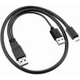 Cablecc Type-C Usb-C To Usb 3.0 Male & 2.0 Dual Power - Walmart.com