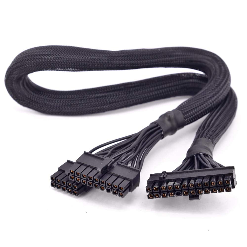 Cables 18+10 Pin to 20+4Pin 24Pin ATX Power Supply Cable Sleeved for ...