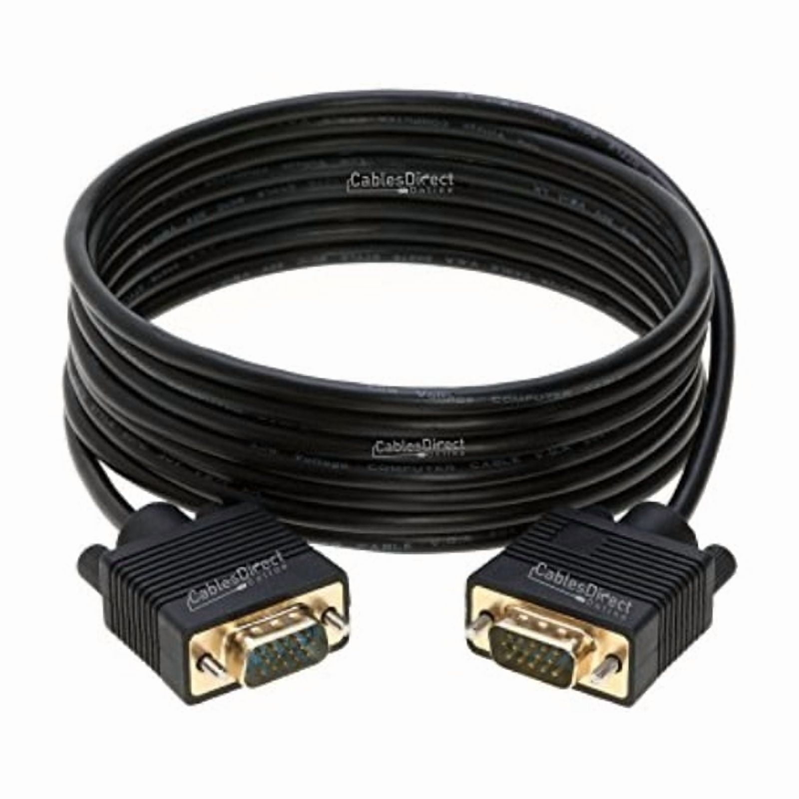 Cables Direct Online 6FT SVGA VGA Cable – Male to Male 1080P Video Cord ...