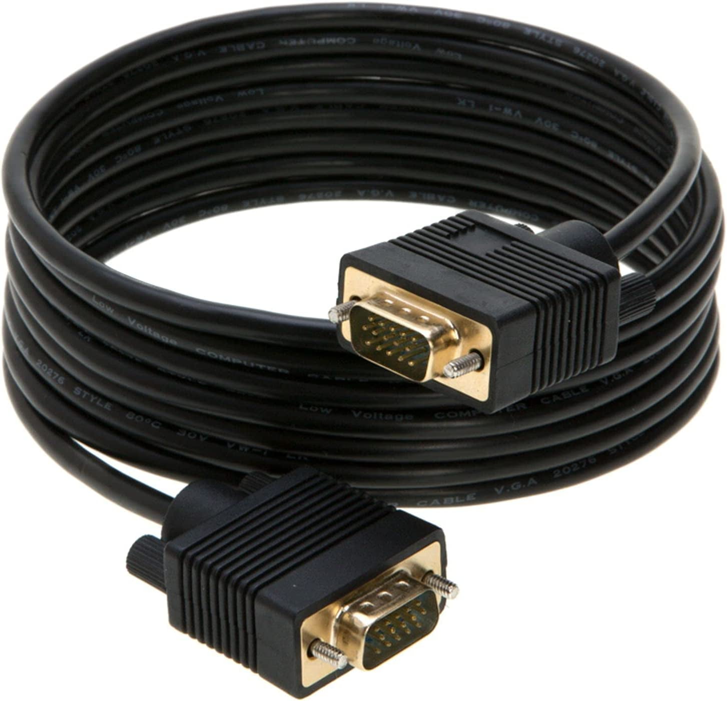 Cables Direct Online Black 10ft SVGA VGA Male to Male Cable 100-Pack ...