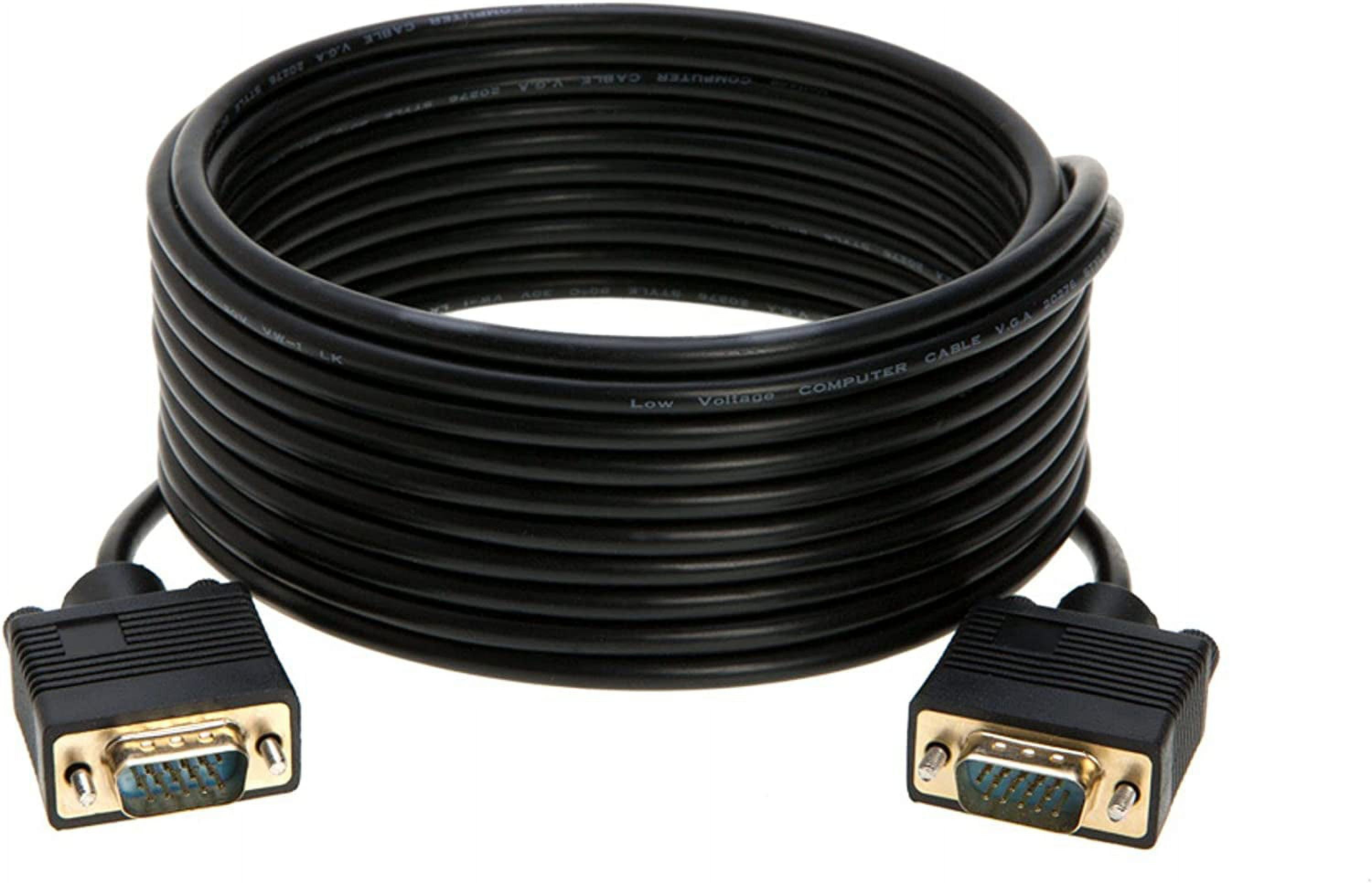 Cables Direct Online Black 30ft SVGA VGA Male to Male Cable 50-Pack ...