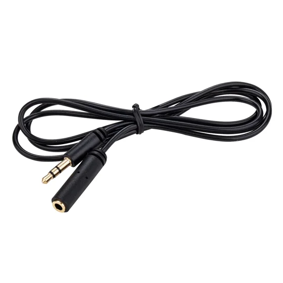 Cables Direct Online Black 3ft 3.5mm Stereo Audio AUX Extension Male to ...