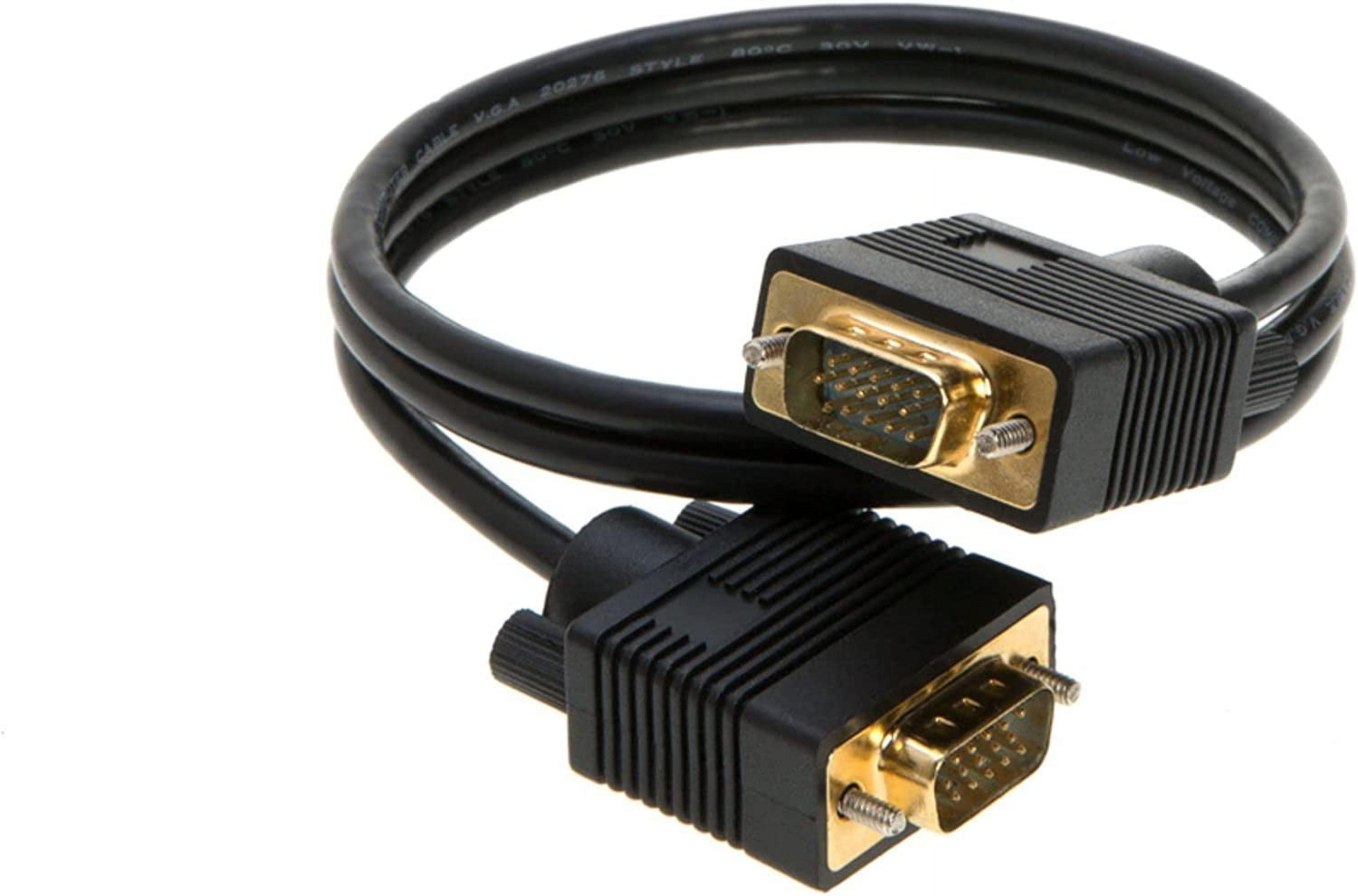 Cables Direct Online Black 3ft SVGA VGA Male to Male Cable 3-Pack ...
