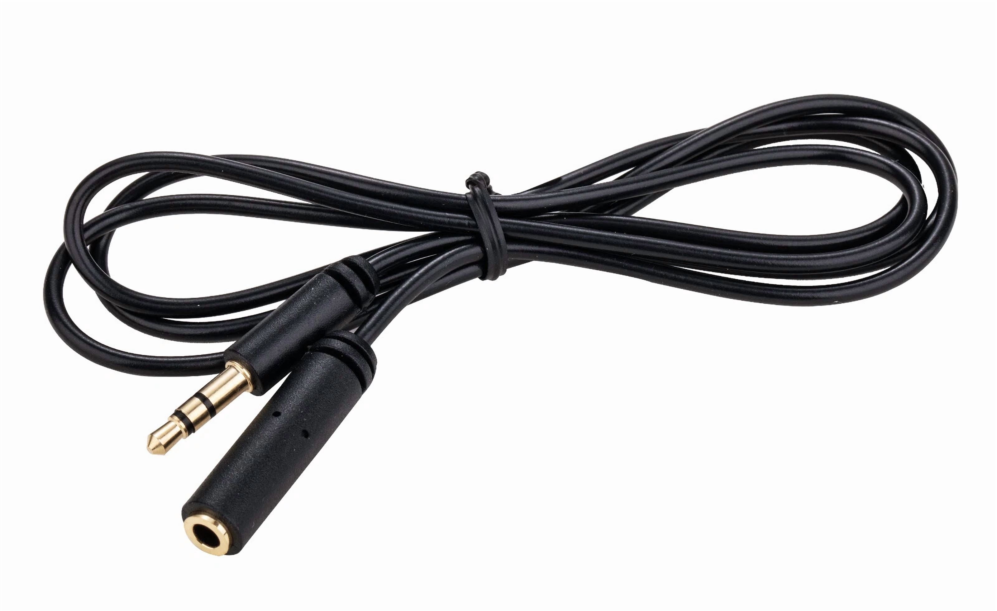 Cables Direct Online Black 6ft 3.5mm Stereo Audio AUX Extension Male to ...