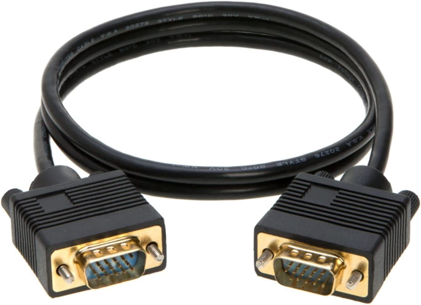 Cables Direct Online Black 6ft SVGA VGA Male to Male Cable 100-Pack ...