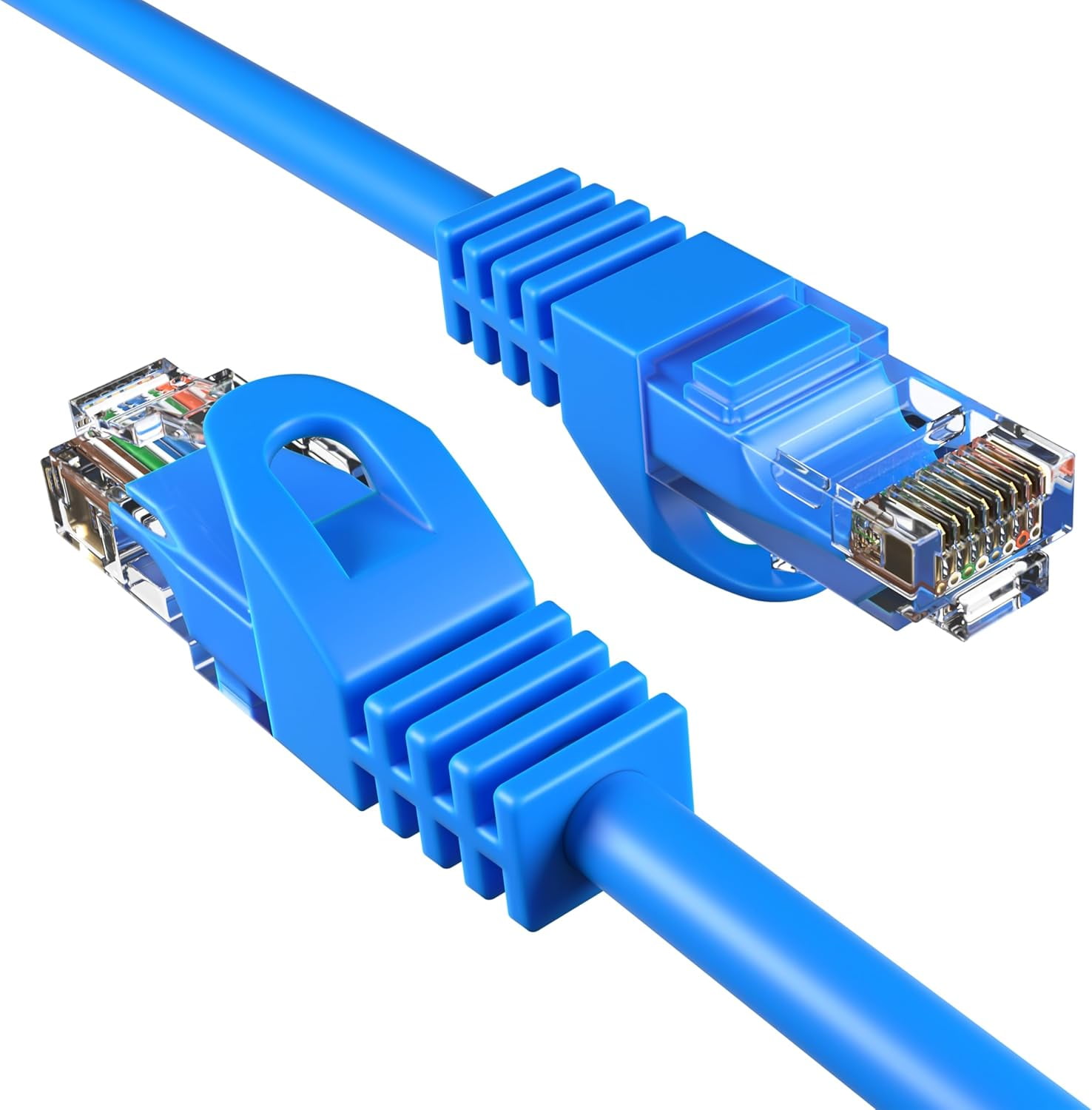 Cables Direct Online Cat5e Ethernet Patch Cable 30FT Blue 2-Pack for ...