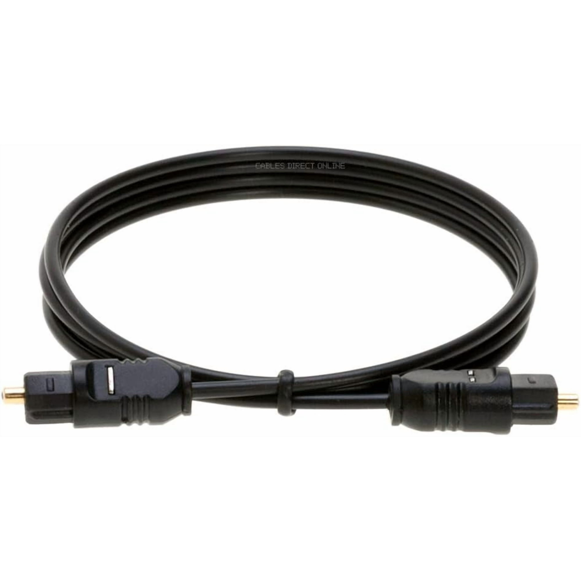 Cables Direct Online Toslink 6ft Digital Optical Audio Cable SPDIF ...