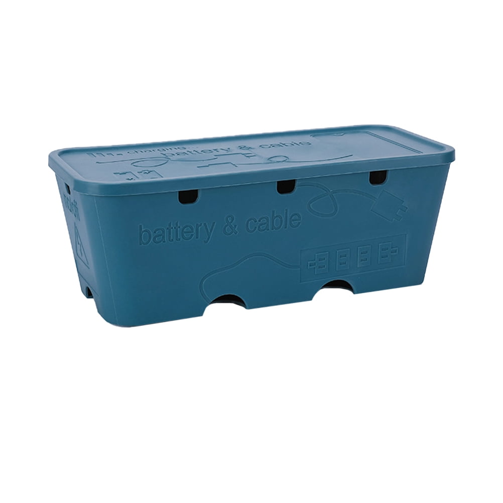 Cable Management Box for Power Strip and Cords with Cover Dustproof and ...