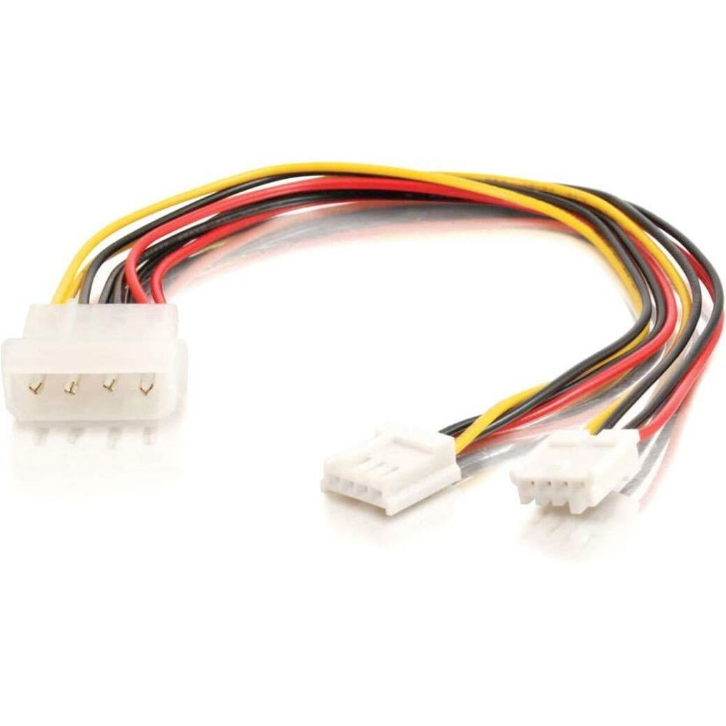 C2G 03165 One 5.25 Inch to Two 3.5 Inch Internal Power Y-Cable, Multi ...