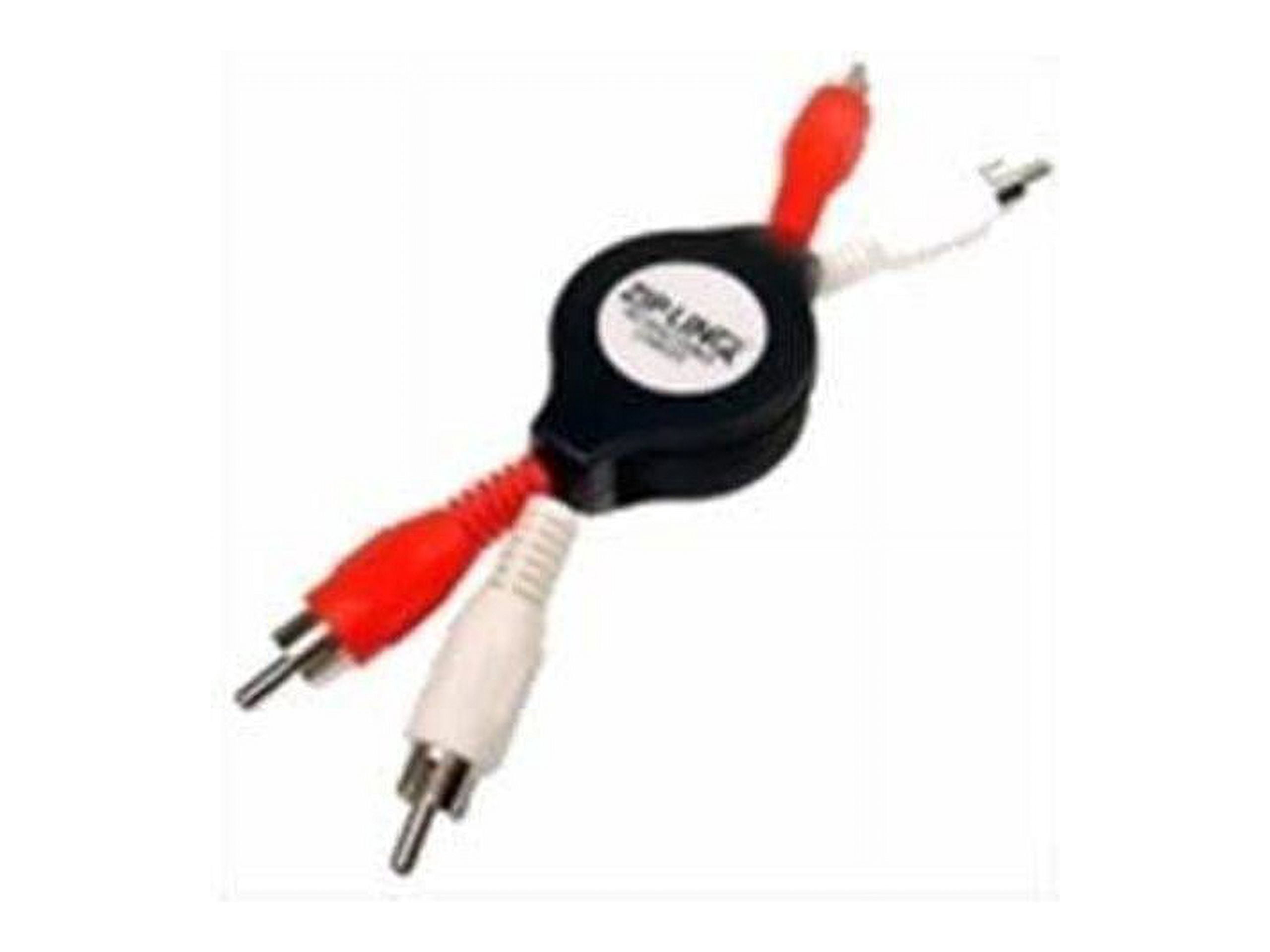 Cables Unlimited Retractable 2 RCA Male to 2 RCA Male Stereo Audio ...