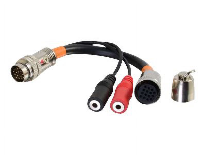 Cables2Go 60101 6 in. RapidRun Dual 3.5mm Audio Breakout Adapter Cable ...