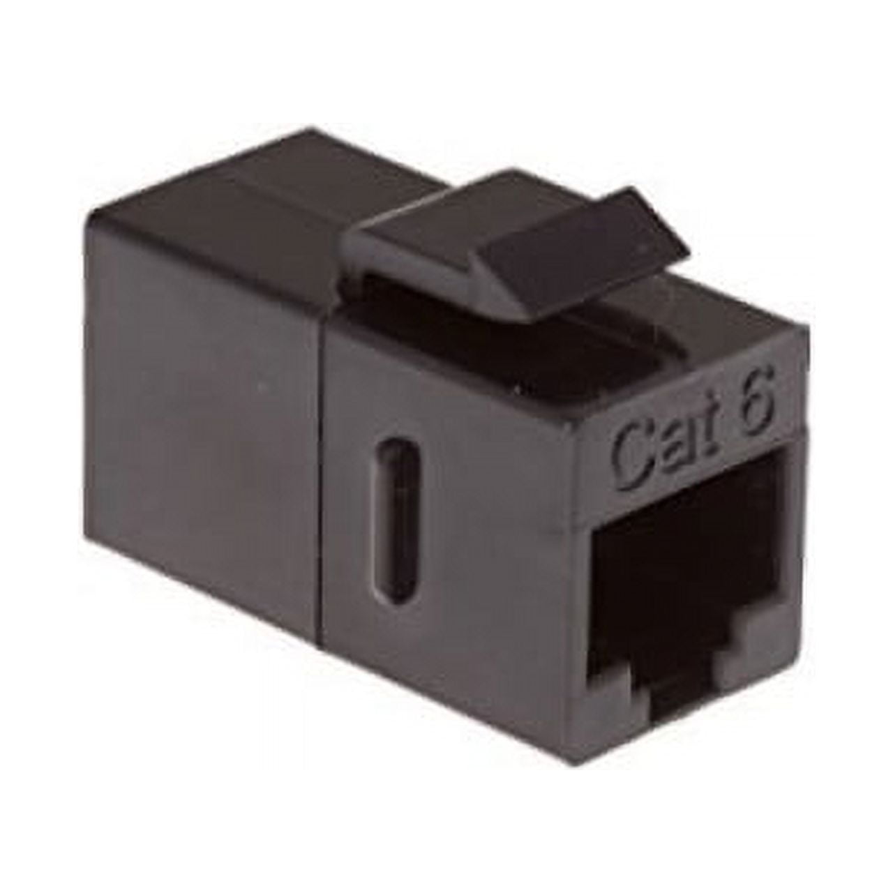 Cables and Kits RJ45 Cat6 Inline Coupler Keystone Jack, 1-inch Black ...