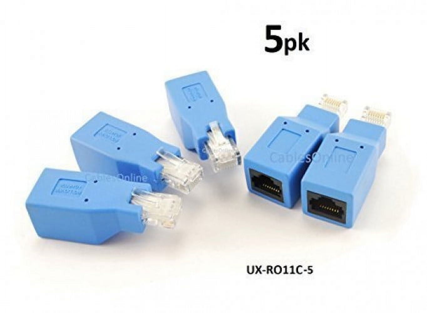 CablesOnline, 5-PACK Cisco Console Rollover Adapter for RJ45 Ethernet ...