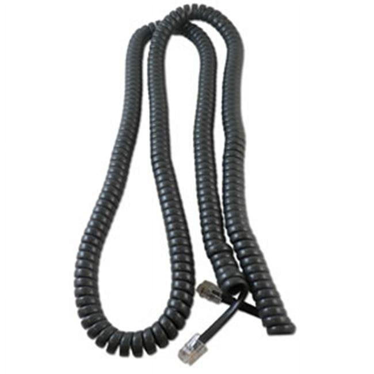 Cablesys 2500DG ICC Curly Telephone Handset Cord Medium Gray 25 ...