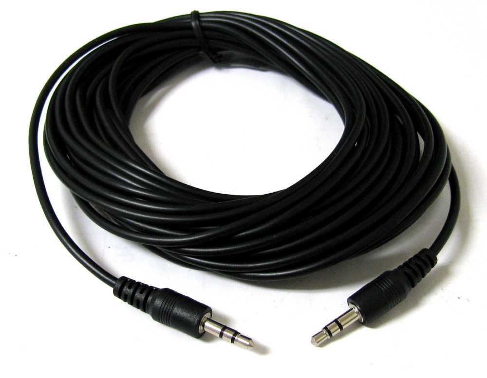 Cablevantage 25ft 3.5mm Headphone Extension Cable, Male to Male Audio ...
