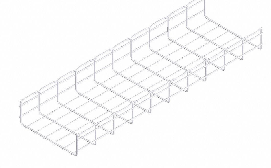 Cablofil Wire Mesh Cable Tray,12x4In,10 Ft CF105/300EZ - Walmart.com