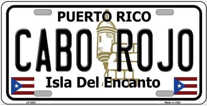 Cabo Rojo Puerto Rico License Plate / Sign / Plaque - Aluminum ( 12 ...