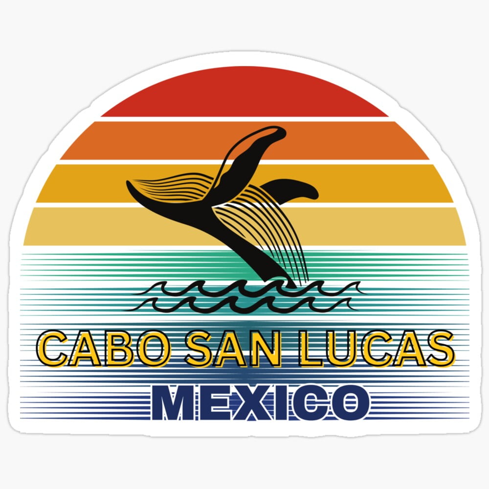 Cabo San Lucas Baja California - Mexico - Whale Watching Sticker Phone ...