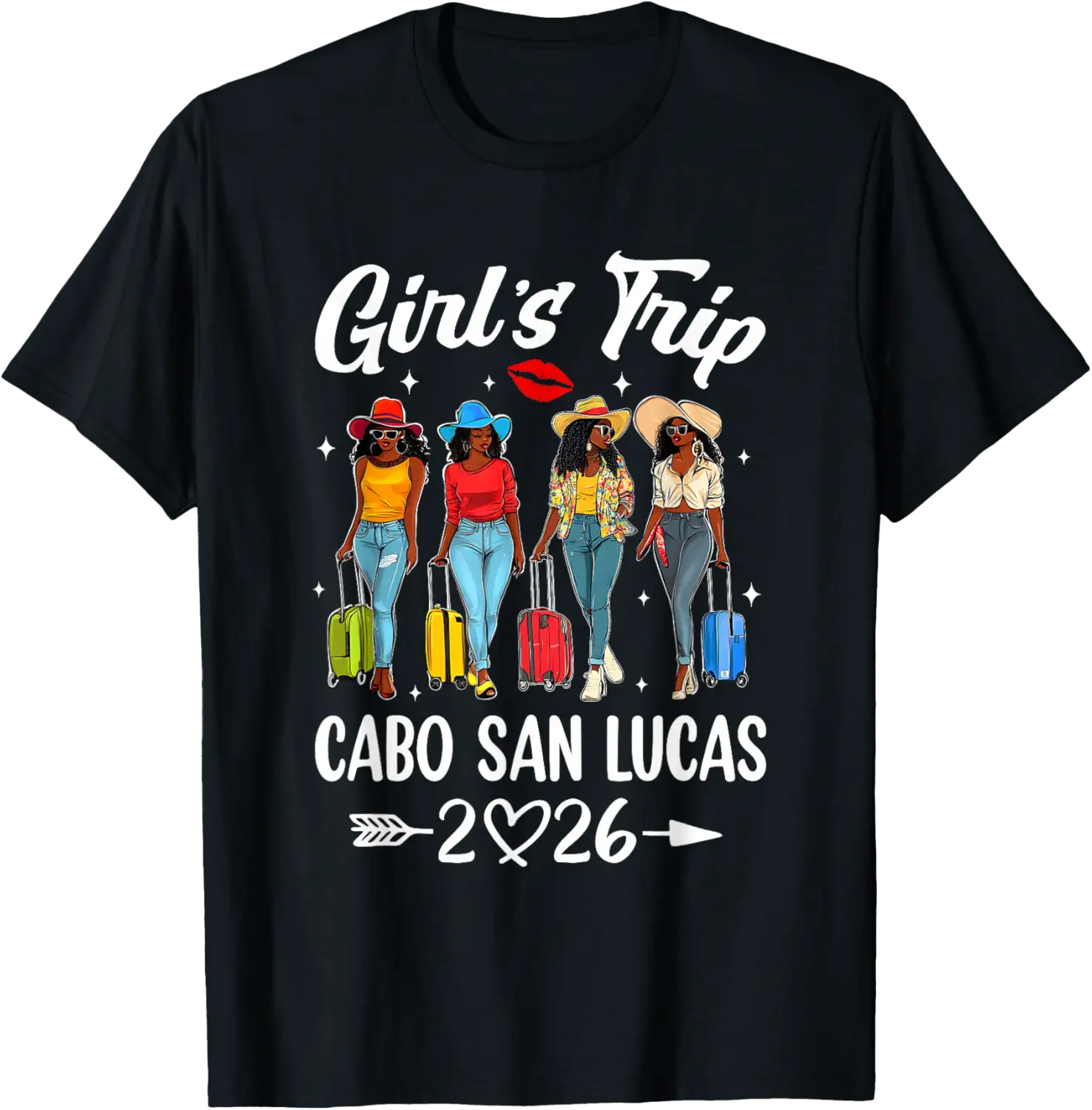 Cabo San Lucas Girls Trip Birthday Squad Women Vacation T-Shirt ...