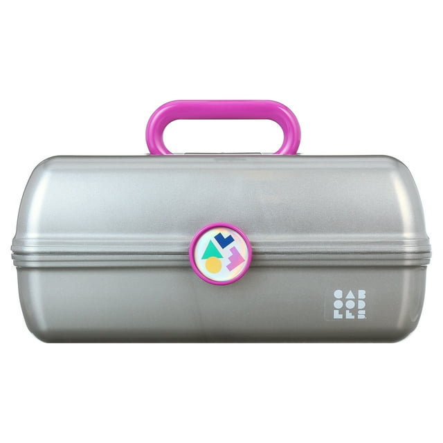 Caboodles On-The-Go Girl Fun Beauty Makeup Case, Silver Sparkle ...