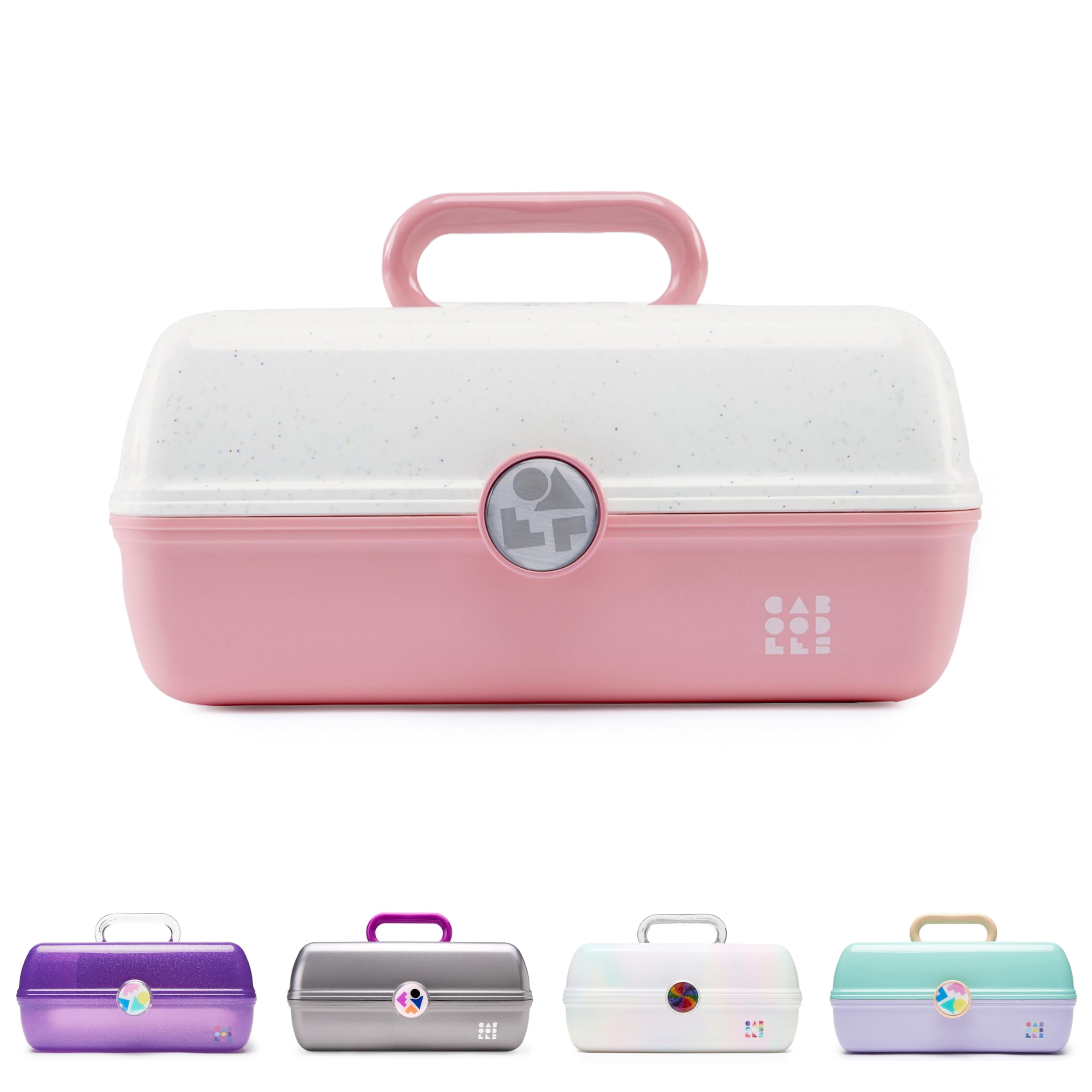 Caboodles Women's On-The-Go Girl, Funfetti Flitter Over Dusty Rose ...