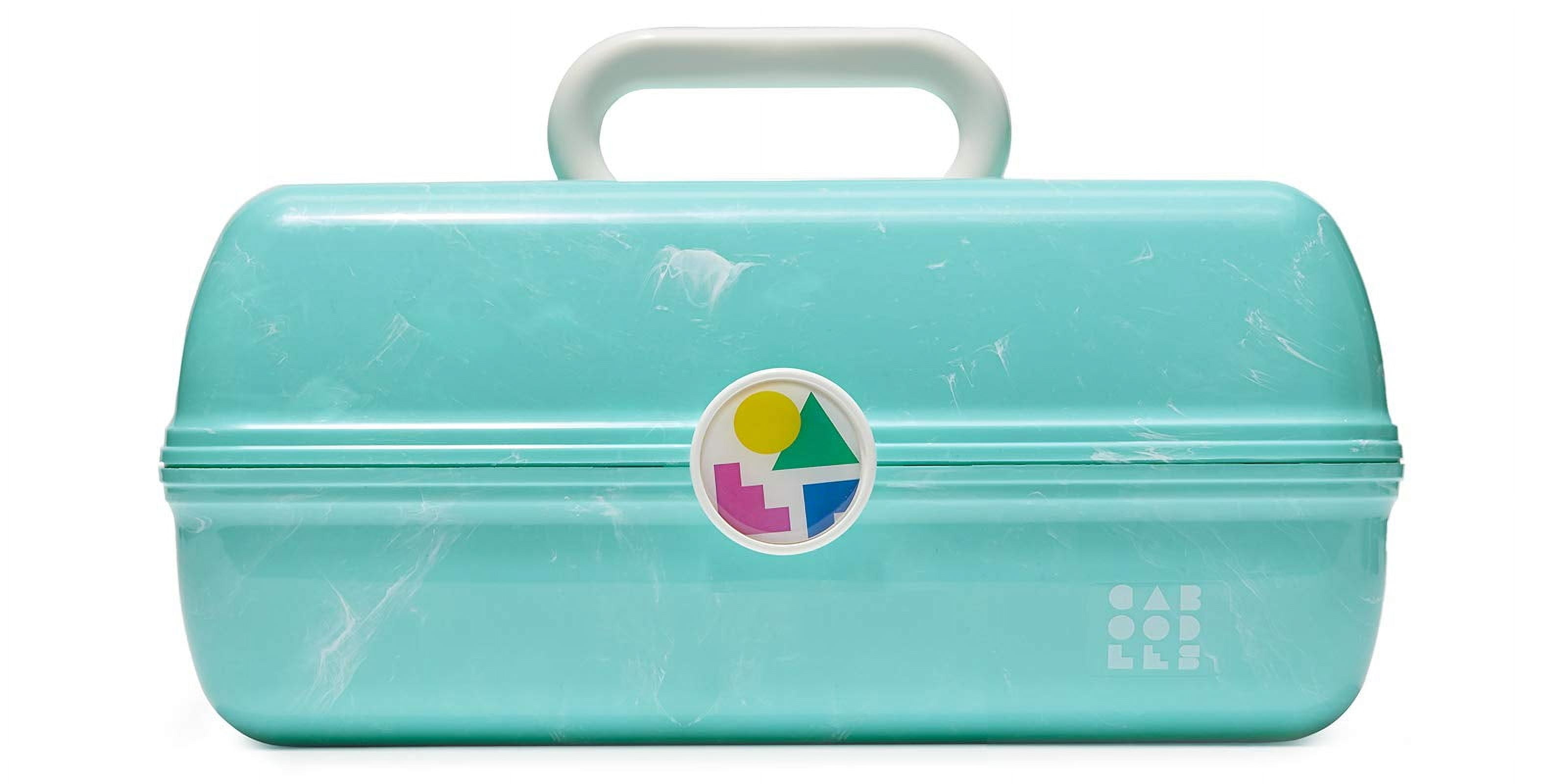 Caboodles Women's On-The-Go Girl, OLF24 Seafoam Marble, 13.38x8.88x6.5 ...