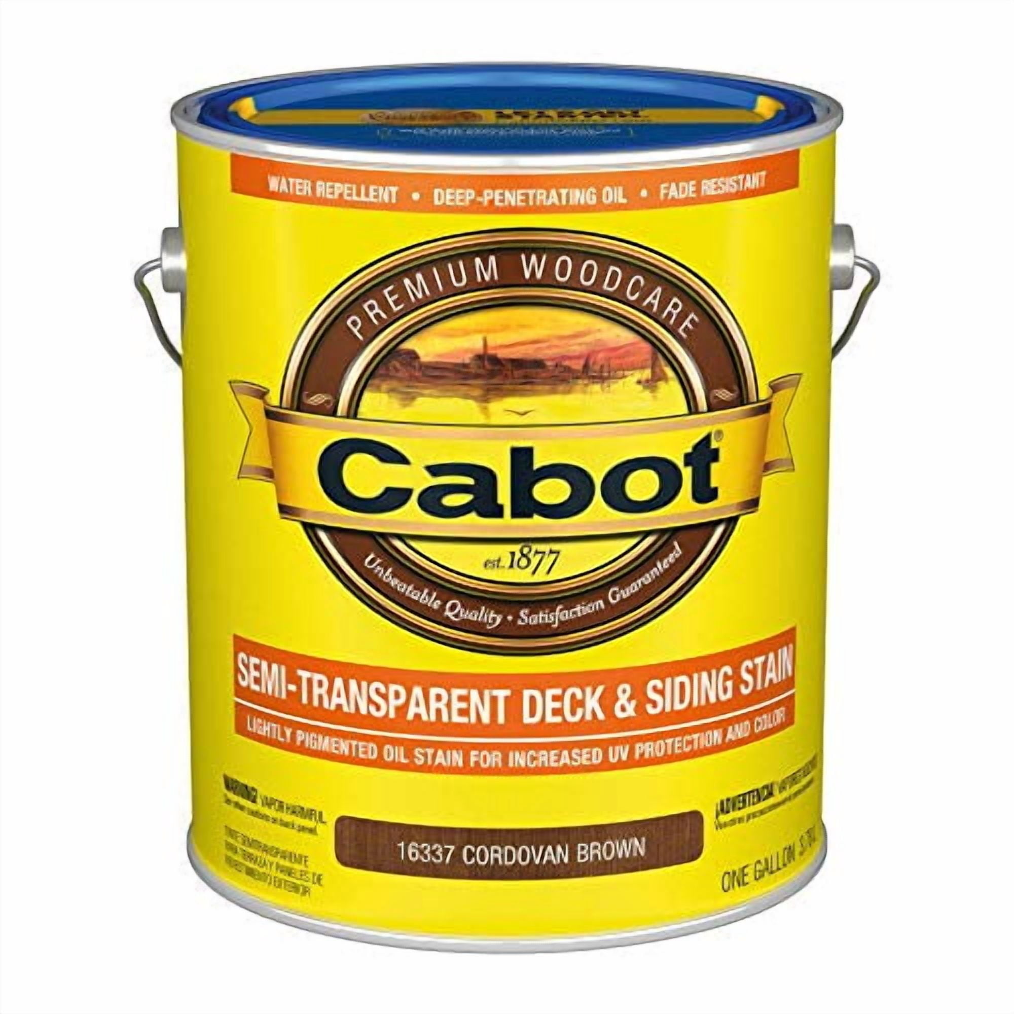 Cabot Semi-Transparent Low VOC Semi-Transparent Cordovan Leather Oil ...