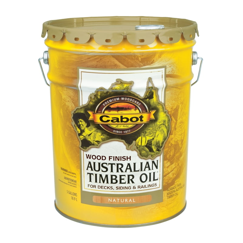Cabot Exterior Stain- Australian Timber Oil-Natural Finish, 5 Gallon ...