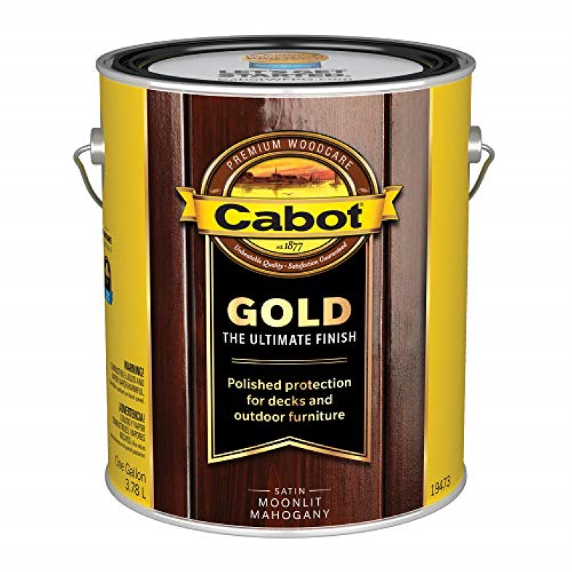Cabot Gold Moonlit Mahogany Exterior Wood Stain, Interior Look, UV ...