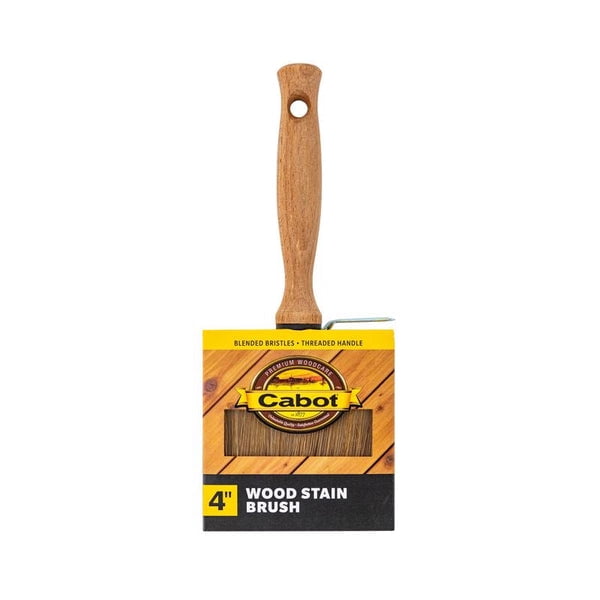 Cabot Creamery 4 In. Straight Stain Brush - Natural Boar Hair Bristles ...