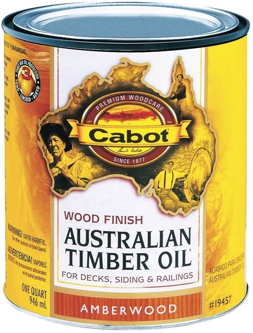 Cabot Australian Timber Oil Exterior Amberwood 1 Qt - Walmart.com