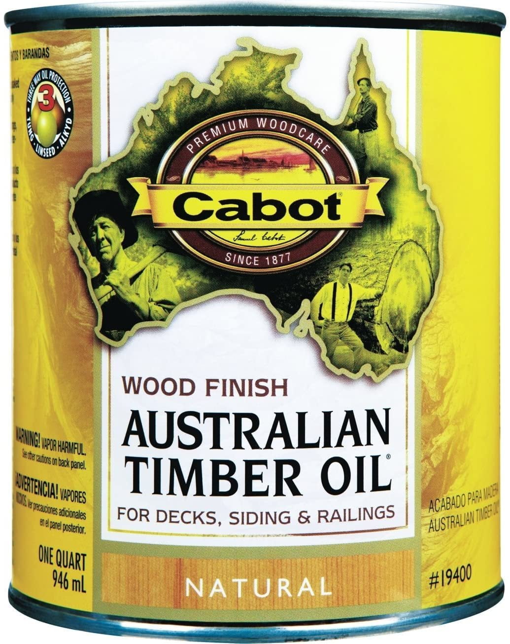Cabot Creamery Australian Timber Oil - Transparent Exterior Wood Finish ...