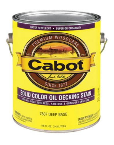 Cabot Cabot 01-7607 Solid Oil Decking Stain Voc, 1 Gallon - Walmart.com